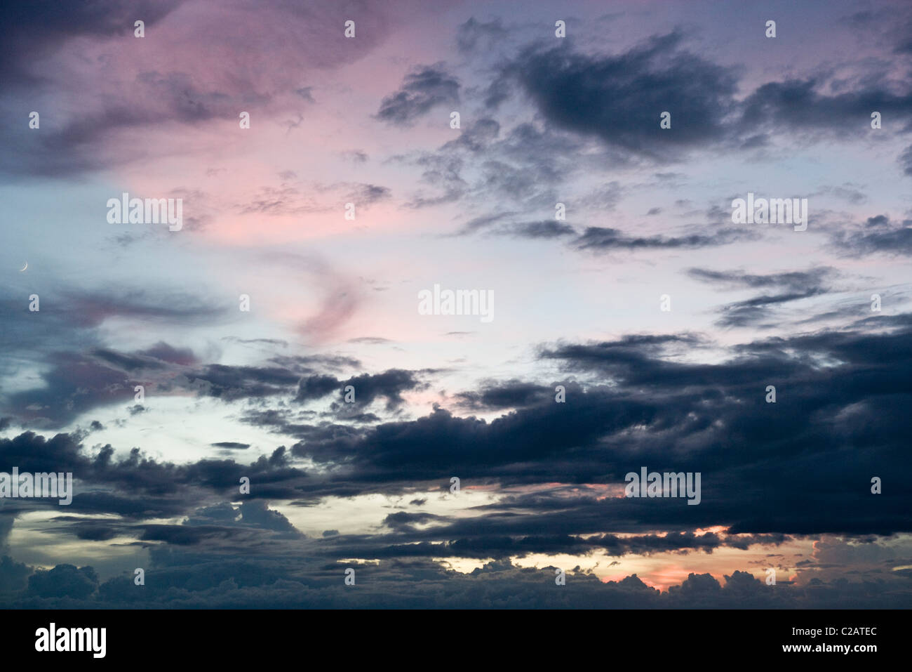 Pastel colored sky during sunset Stock Photo - Alamy