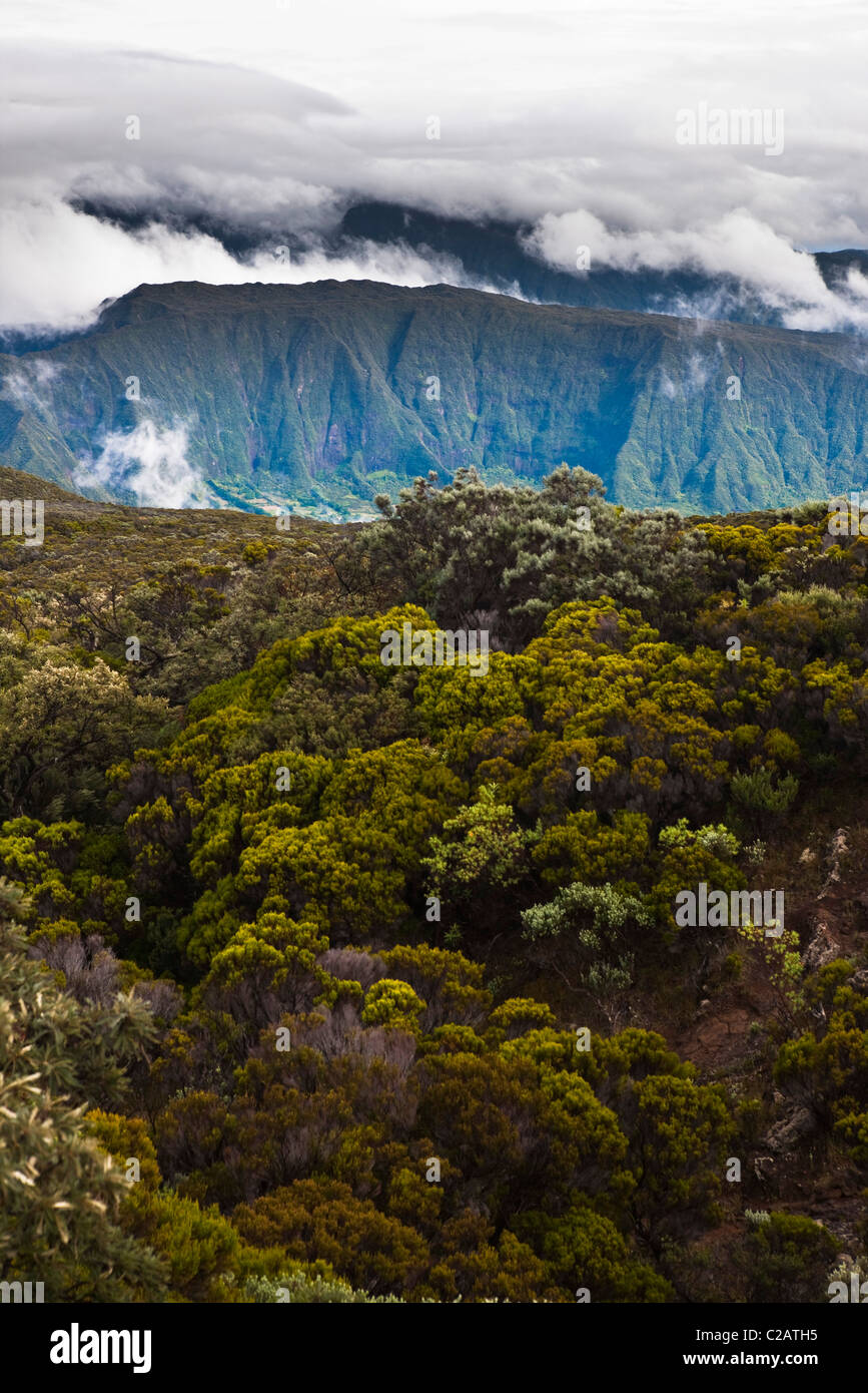 Piton de la Fournaise volcano, Reunion (French overseas department ...
