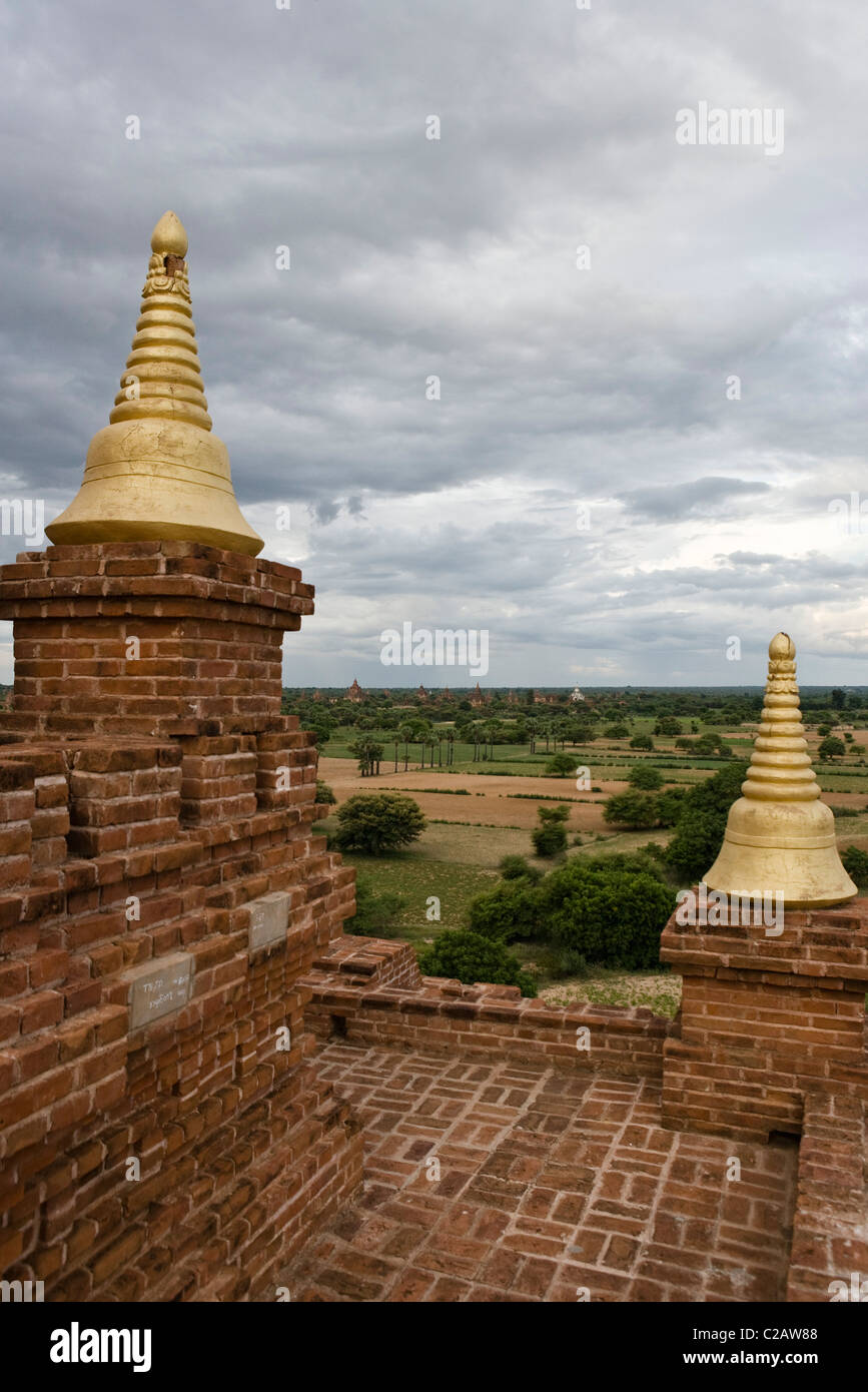 Bagan, Myanmar, view from top of an ancient temple Stock Photo - Alamy