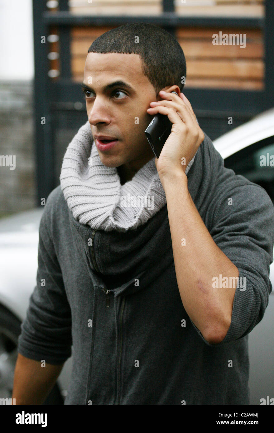 Marvin Humes of JLS outside the ITV studios London, England - 18.11.10 ...