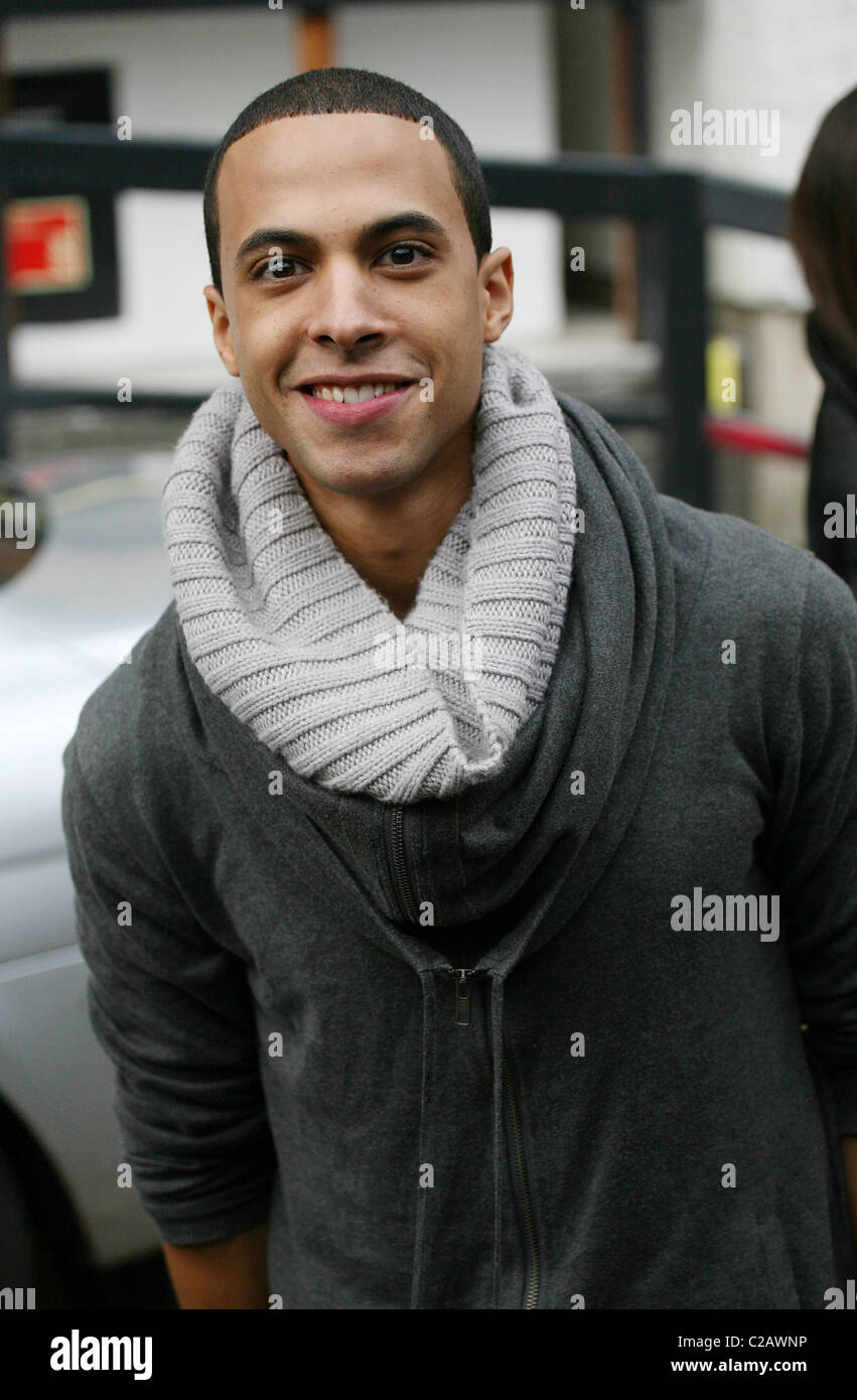 Marvin humes of jls at the itv studios london hi-res stock photography ...