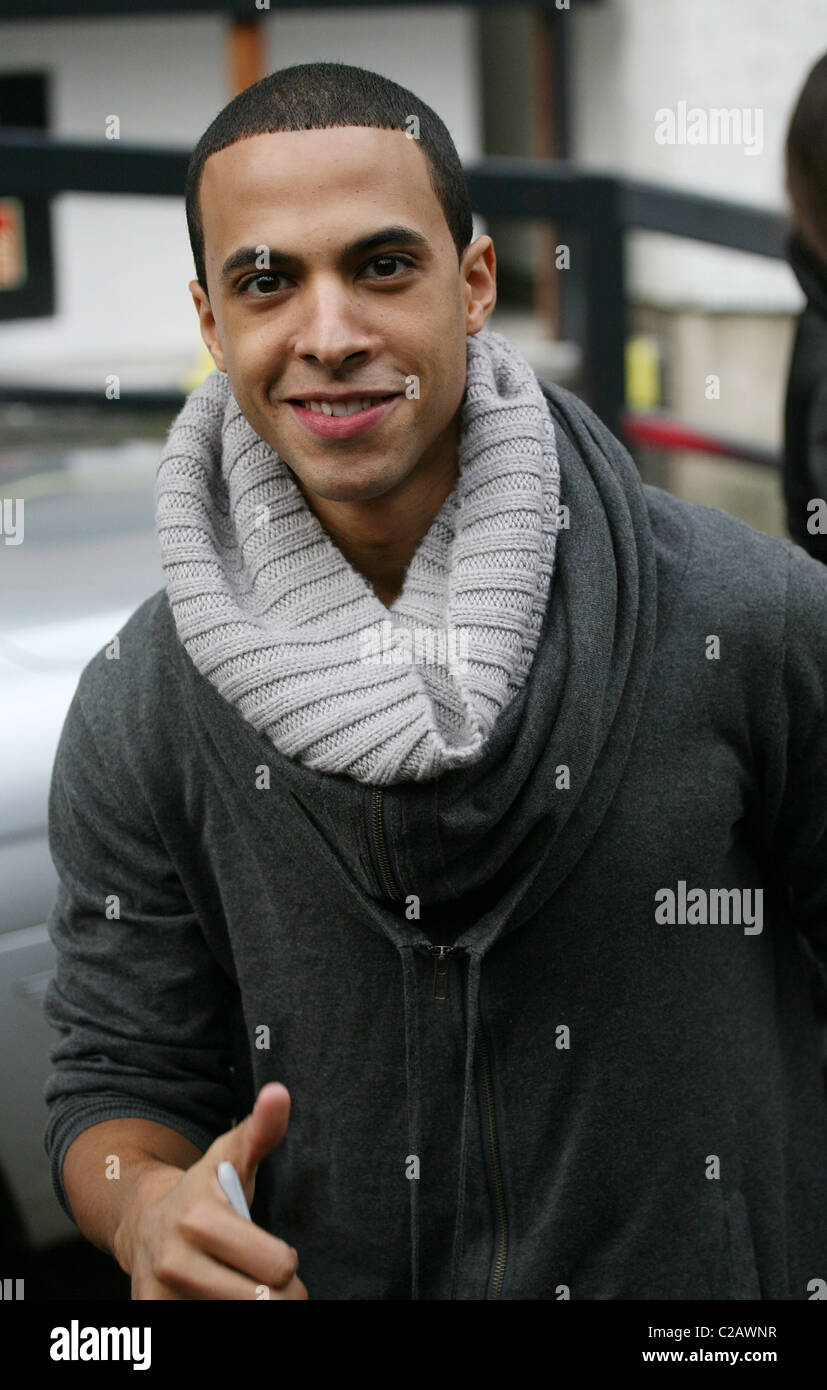Marvin Humes of JLS outside the ITV studios London, England - 18.11.10 ...