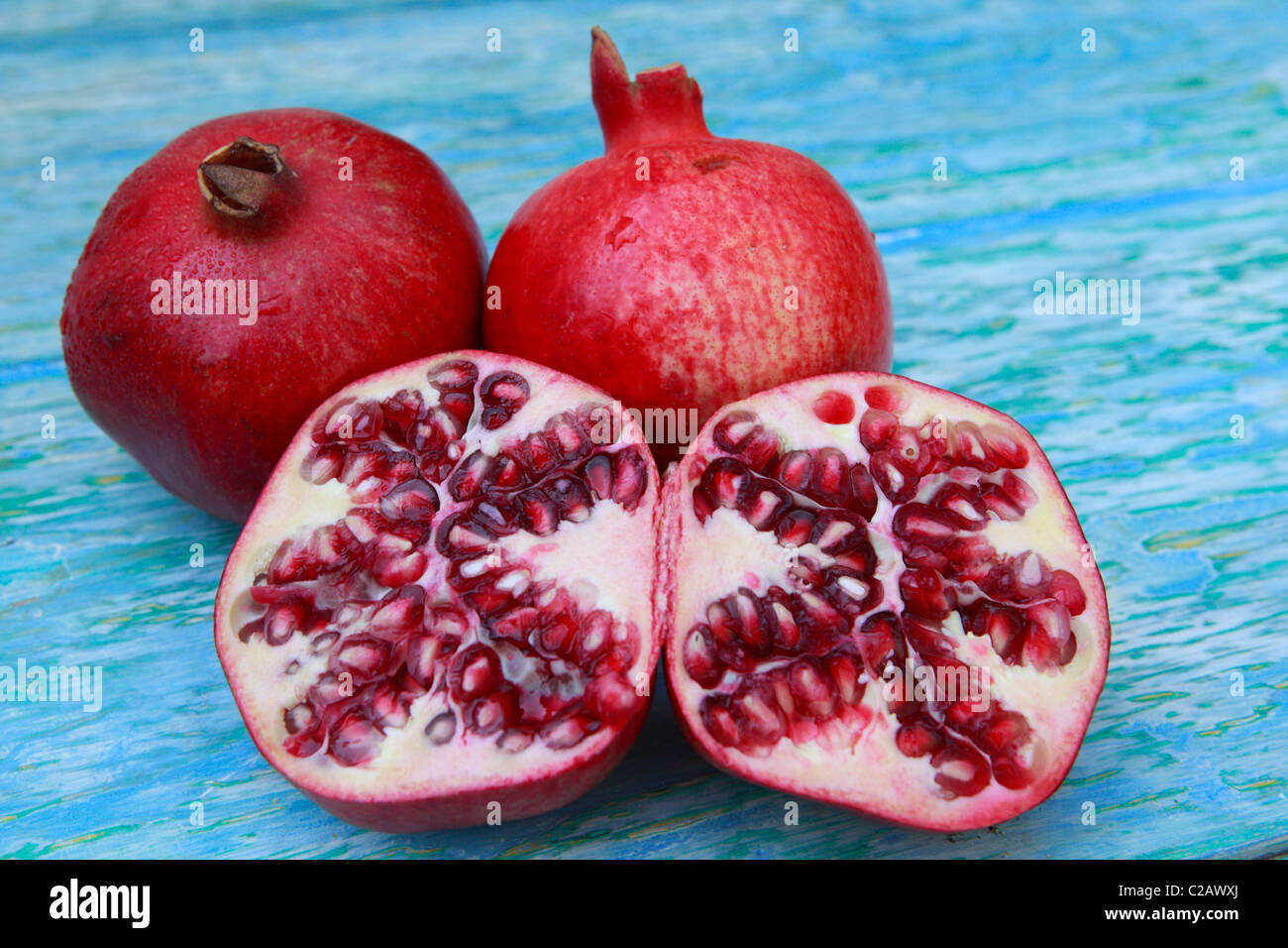 Two fruits pomegranates red hi-res stock photography and images - Alamy