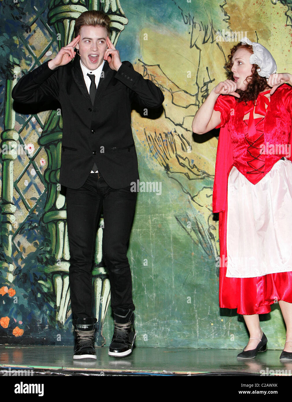 John Grimes and Edward Grimes aka Jedward made a surprise appearance on ...