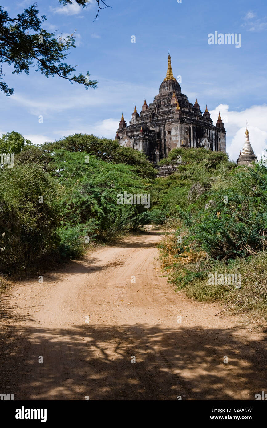 Bagan, Myanmar, dirt road leading up to ancient temple Stock Photo - Alamy
