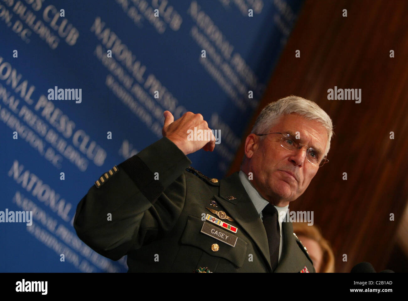 General George Casey addresses a luncheon at the National Press Club ...