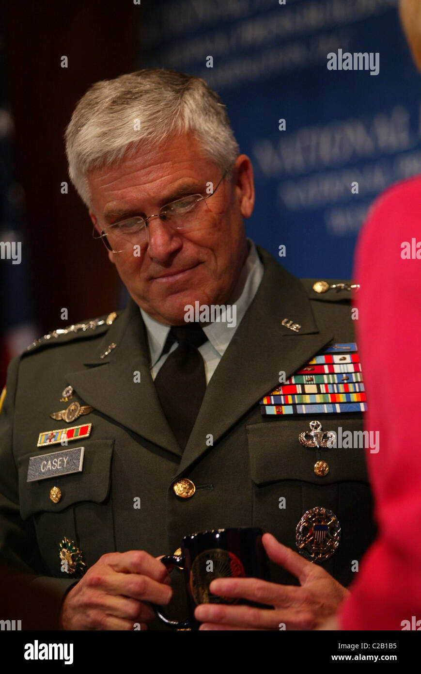 General George Casey addresses a luncheon at the National Press Club ...