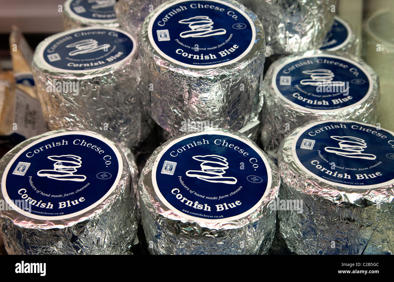 Cornish Blue cheese, London Stock Photo - Alamy