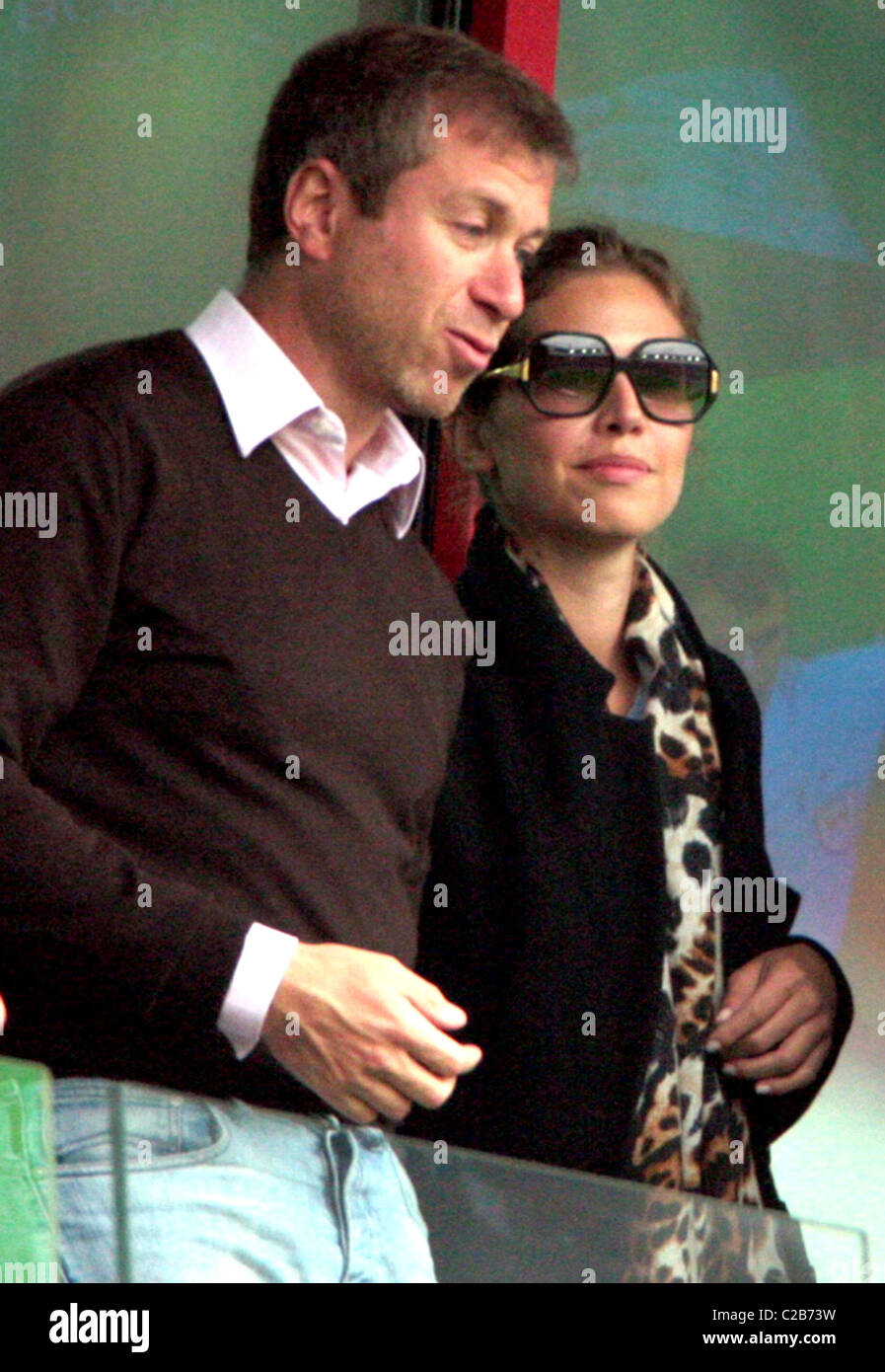 Dasha Zhukova and russian billionaire Roman Abramovich attending a ...