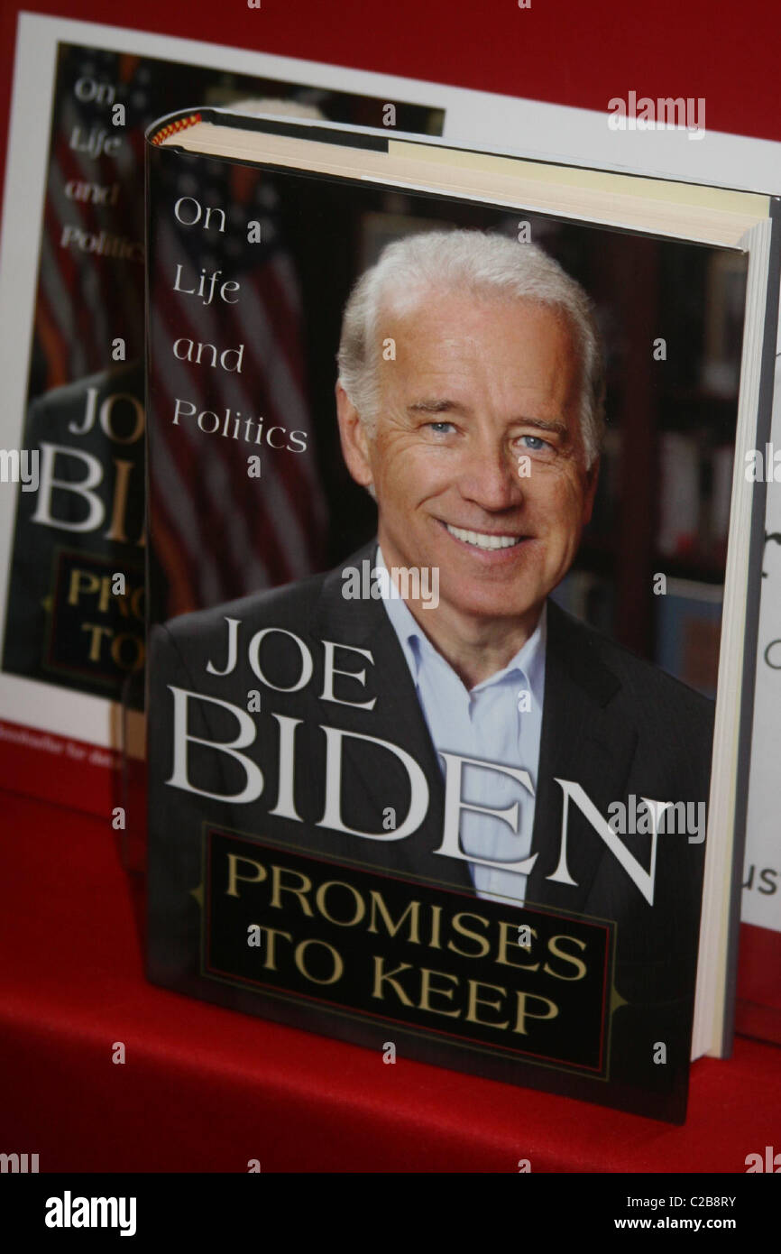 Senator Joe Biden signs copies of his new book 'Promises To Keep' at ...