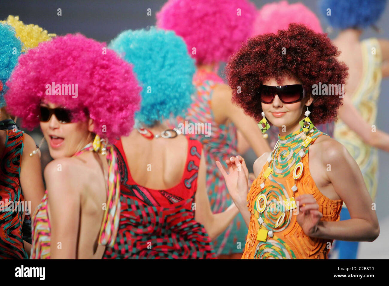 Models display creations of Indonesia-born designer Ika on the first ...