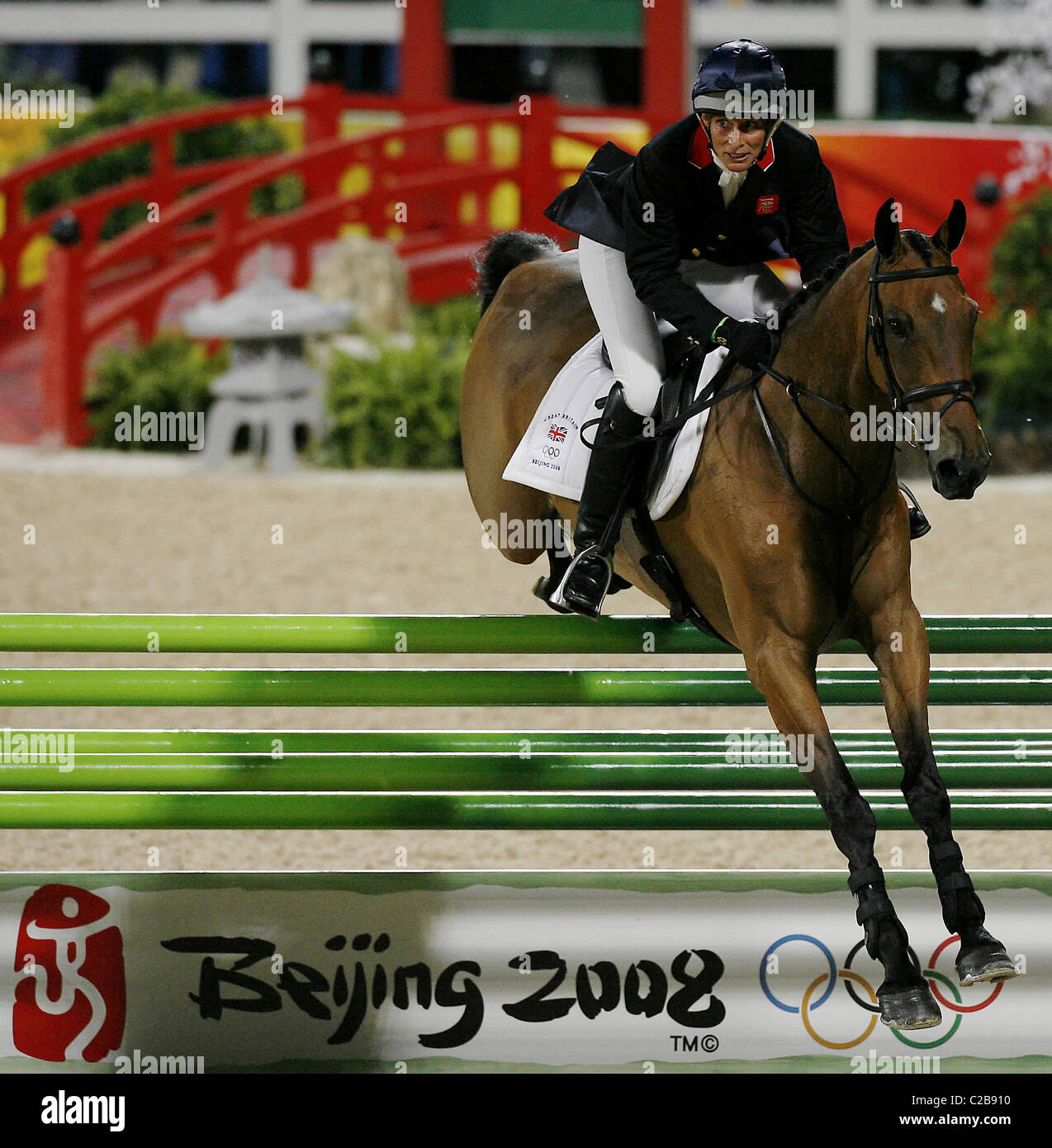 Cavalier jumping hi-res stock photography and images - Alamy