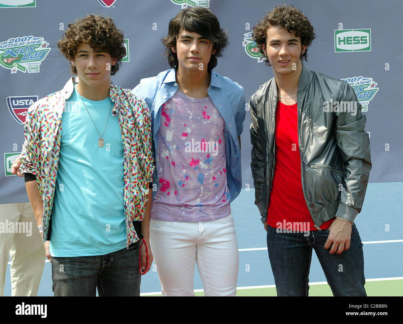 The Jonas Brothers 2007 Arthur Ashe Kids Day at the USTA Billie Jean ...