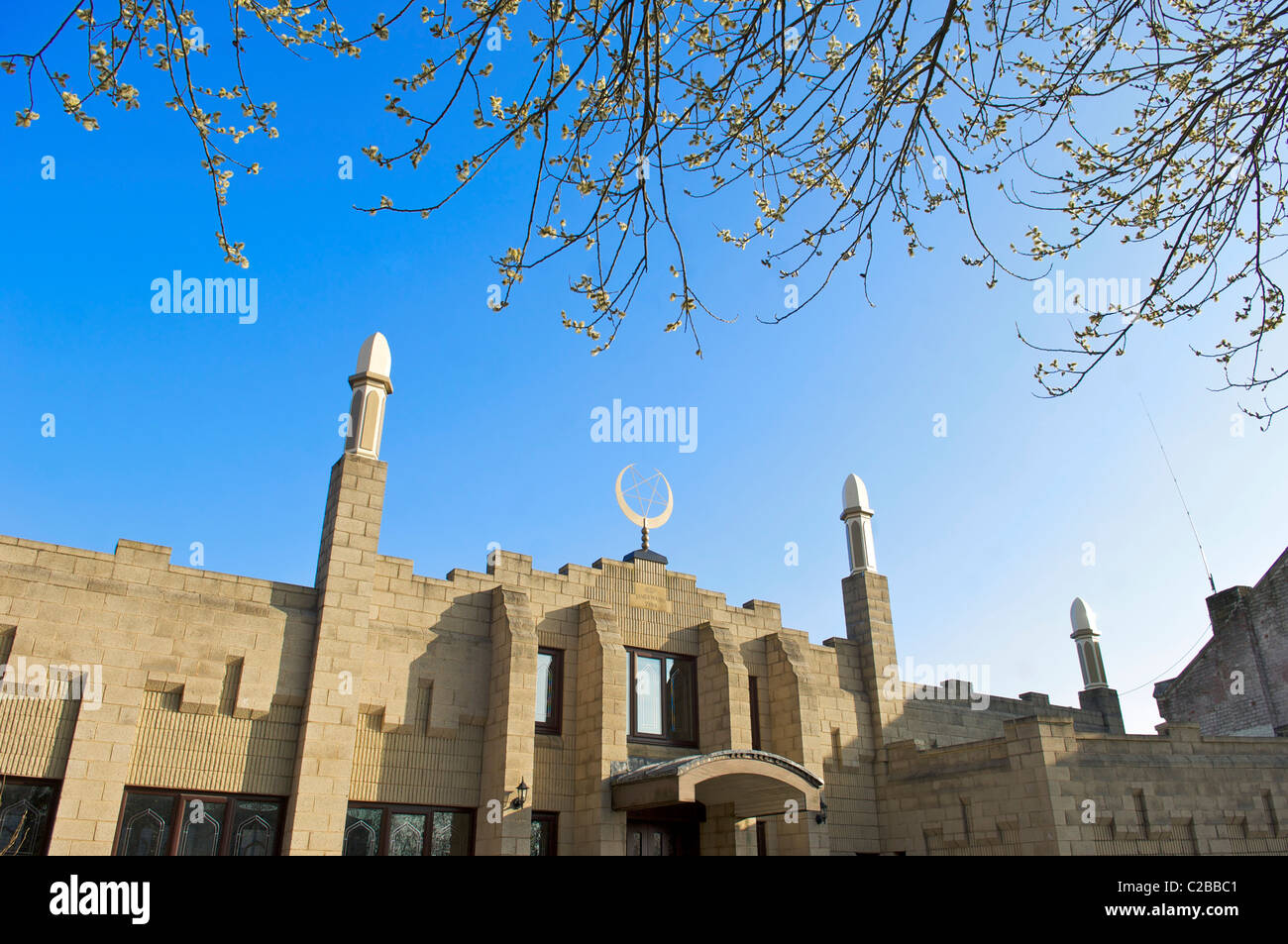 Exterior of a Mosque in spring Stock Photo - Alamy