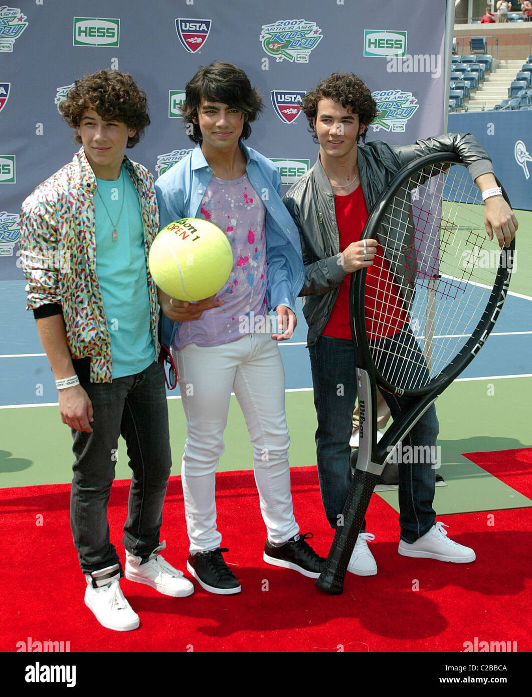The Jonas Brothers 2007 Arthur Ashe Kids Day at the USTA Billie Jean ...