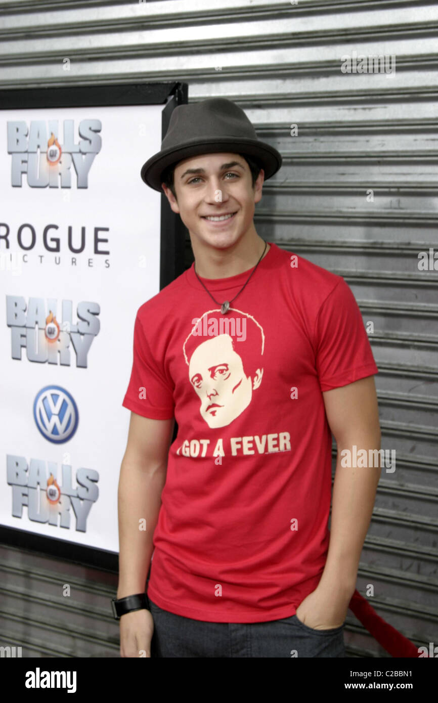 David Henrie Los Angeles Premiere of 'Balls of Fury' held at the ...