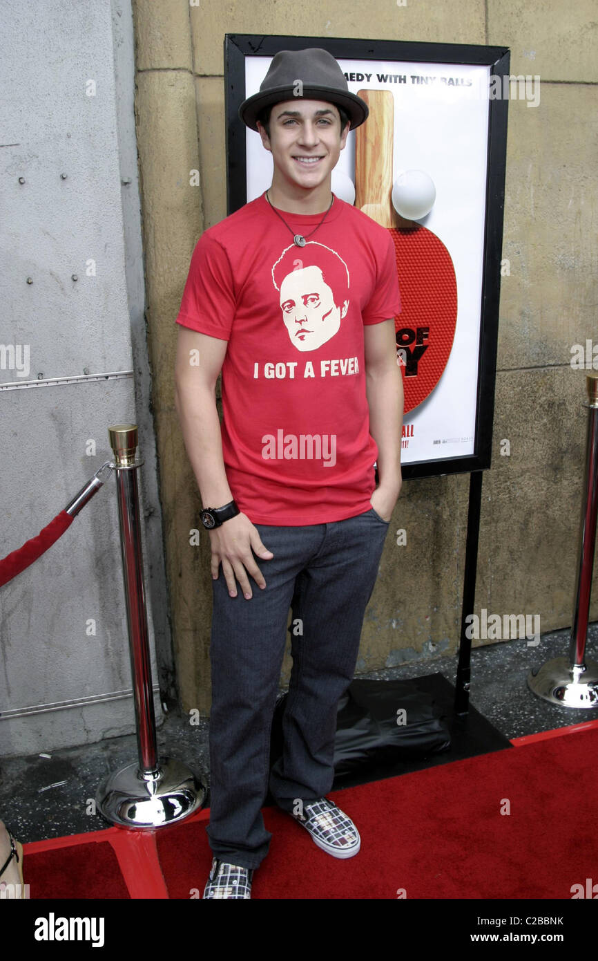 David Henrie Los Angeles Premiere of 'Balls of Fury' held at the ...