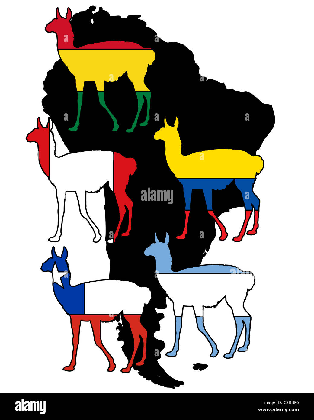 Guanaco flag hi-res stock photography and images - Alamy