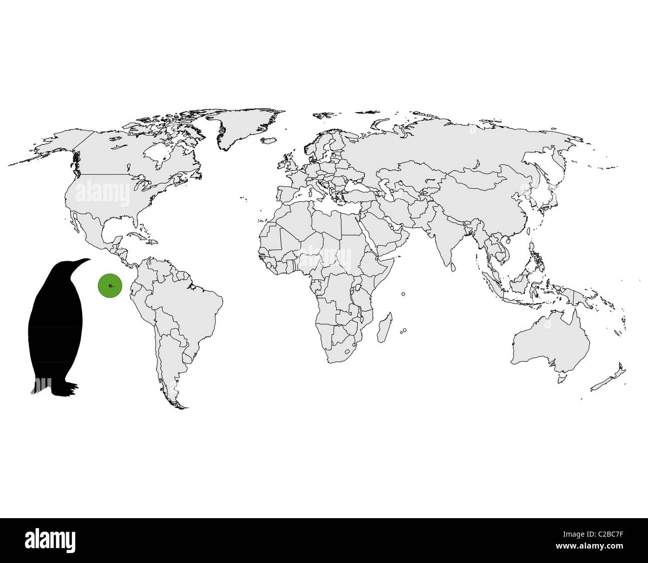 Galapagos penguin range Stock Photo - Alamy