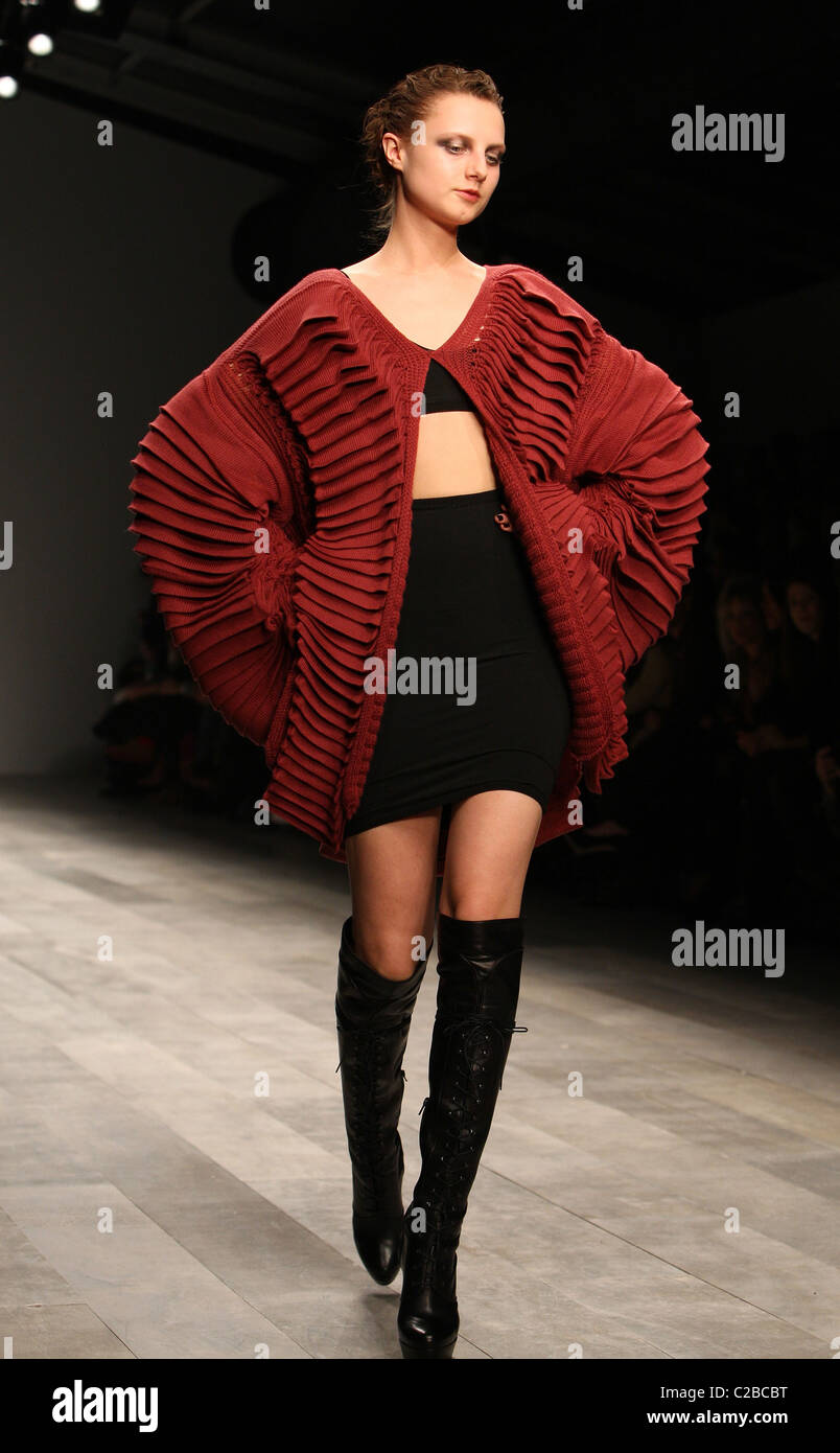 Mark Fast catwalk AW 2011/12 at London Fashion Week Stock Photo - Alamy
