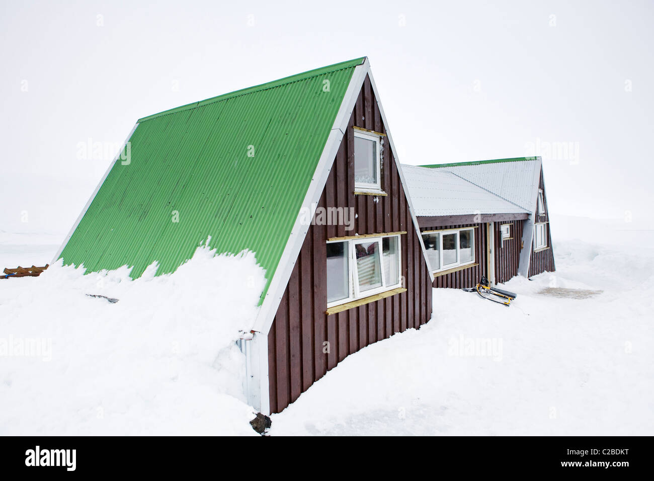 Mountain hut in the interior highlands of Iceland Stock Photo - Alamy