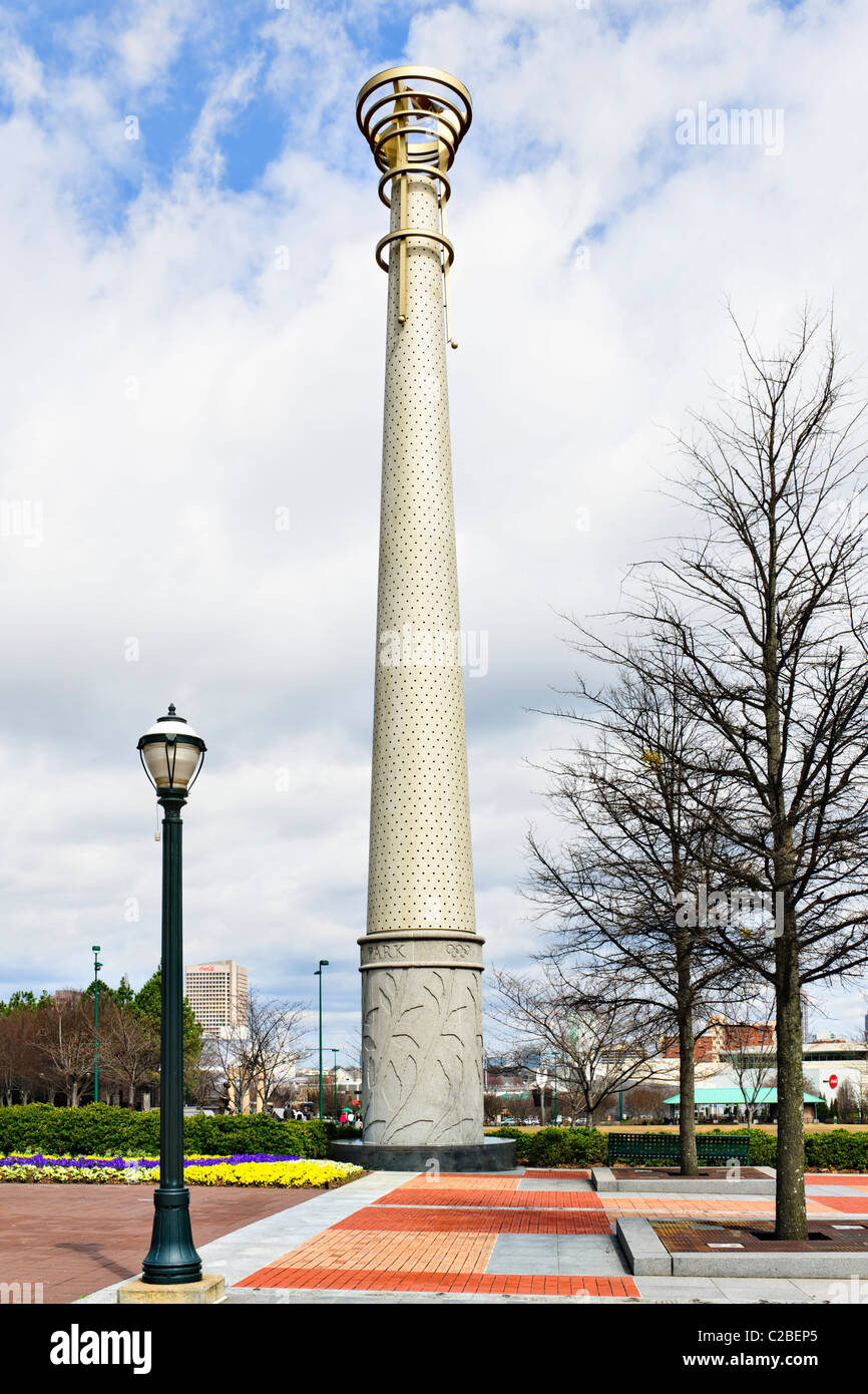 Hermes Tower, centennial olympic park, Atlanta Stock Photo - Alamy