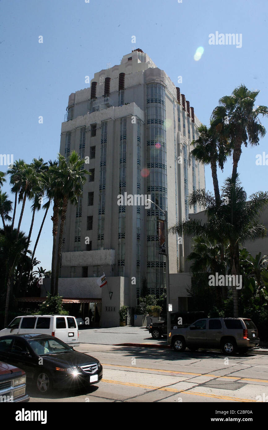 The Sunset Tower Hotel in West Hollywood. The Sunset Tower is once ...