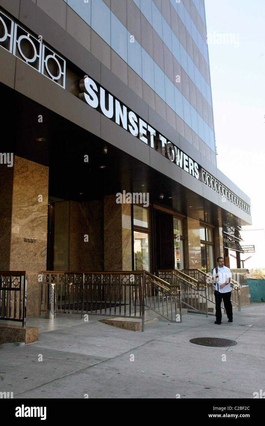 The Sunset Towers at Sunset Blvd in West Hollywood Los Angeles ...