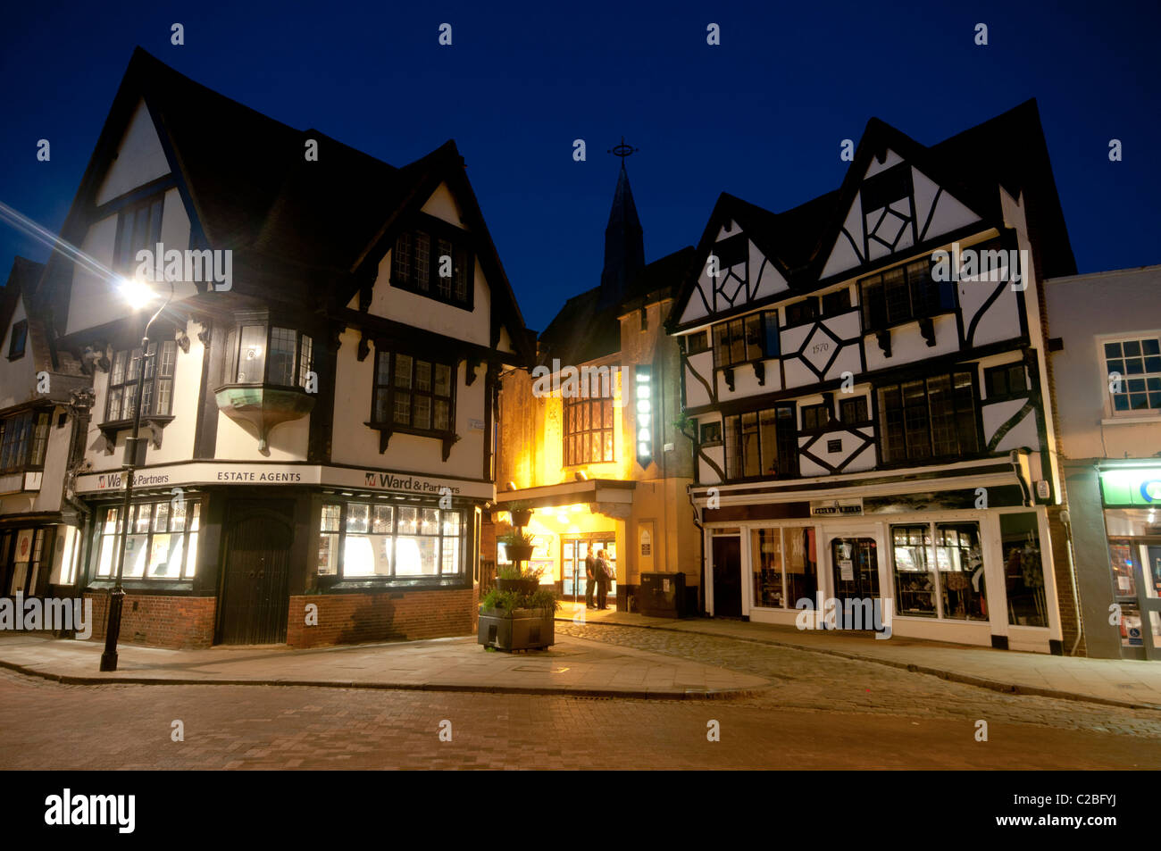 town center and cinema Faversham town Kent England UK Stock Photo - Alamy