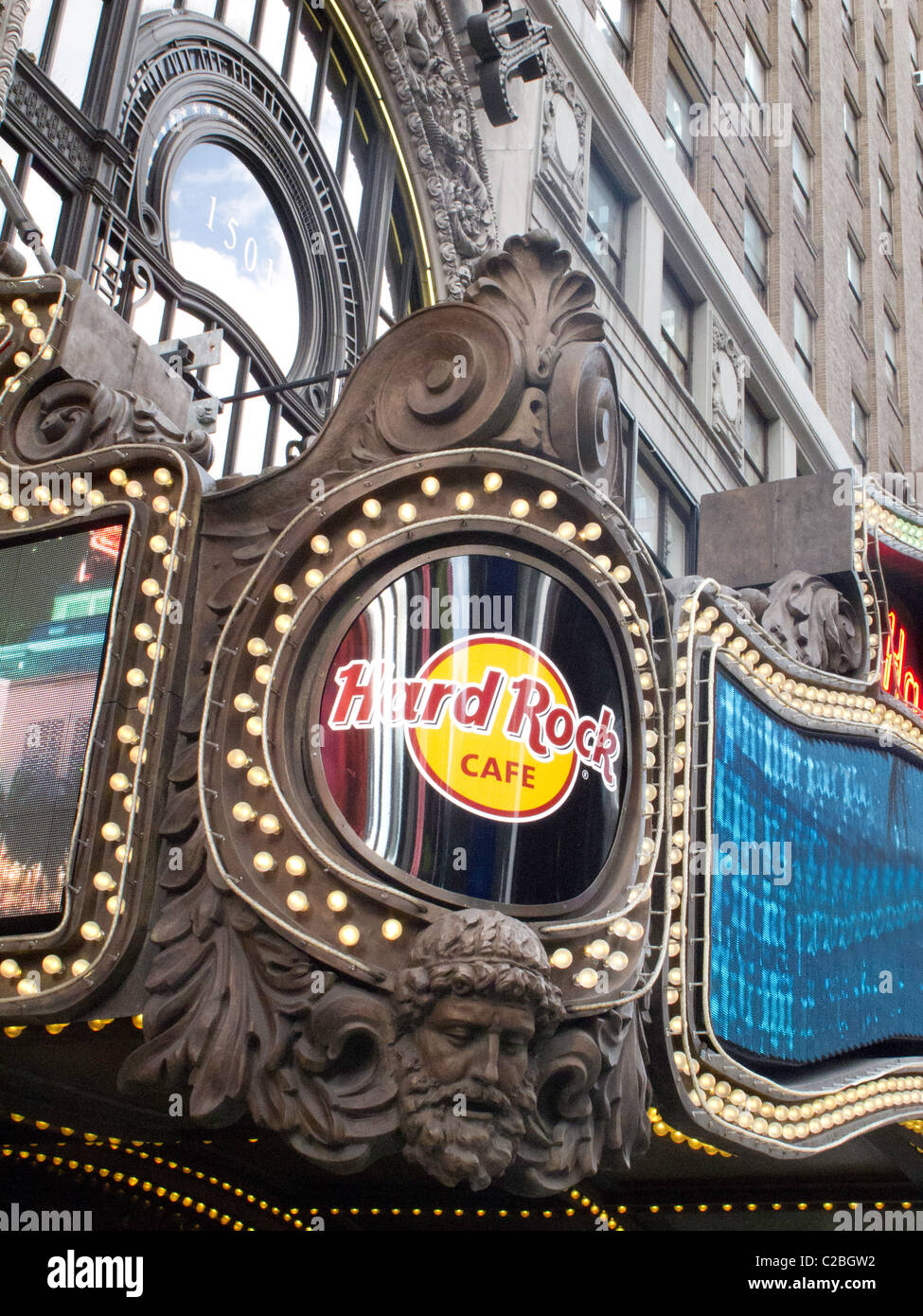 Hard Rock Cafe Marquee, Times Square, NYC Stock Photo - Alamy
