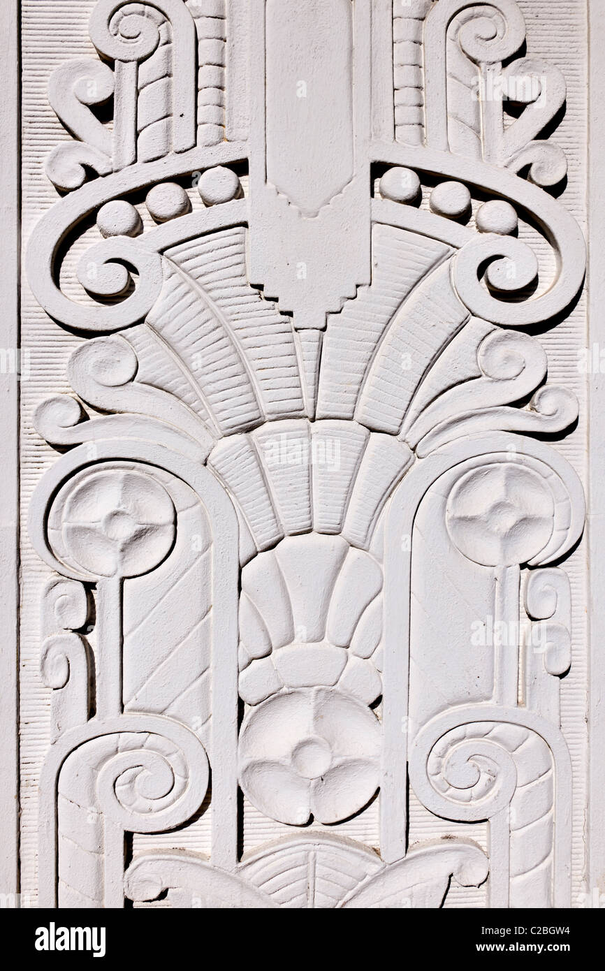 Art Deco pattern, South Beach, Miami Stock Photo - Alamy