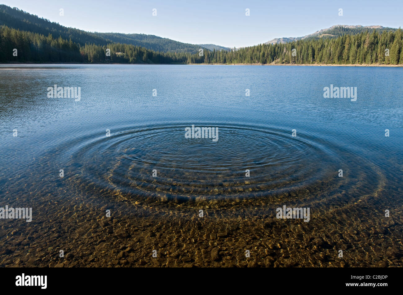 Ripples in Jackson Meadow Reservoir Stock Photo - Alamy