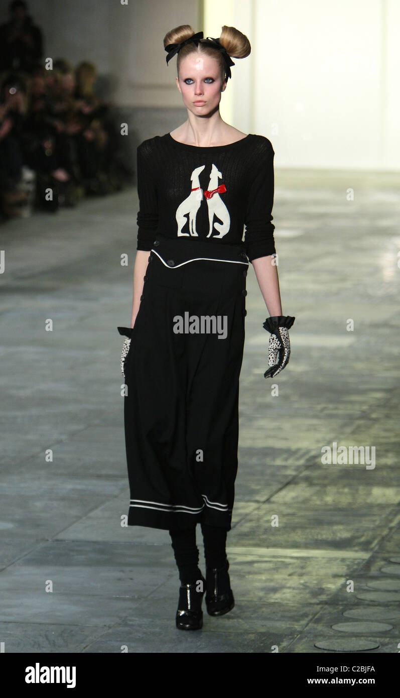 Unique catwalk AW 2011/12 at London Fashion Week Stock Photo - Alamy