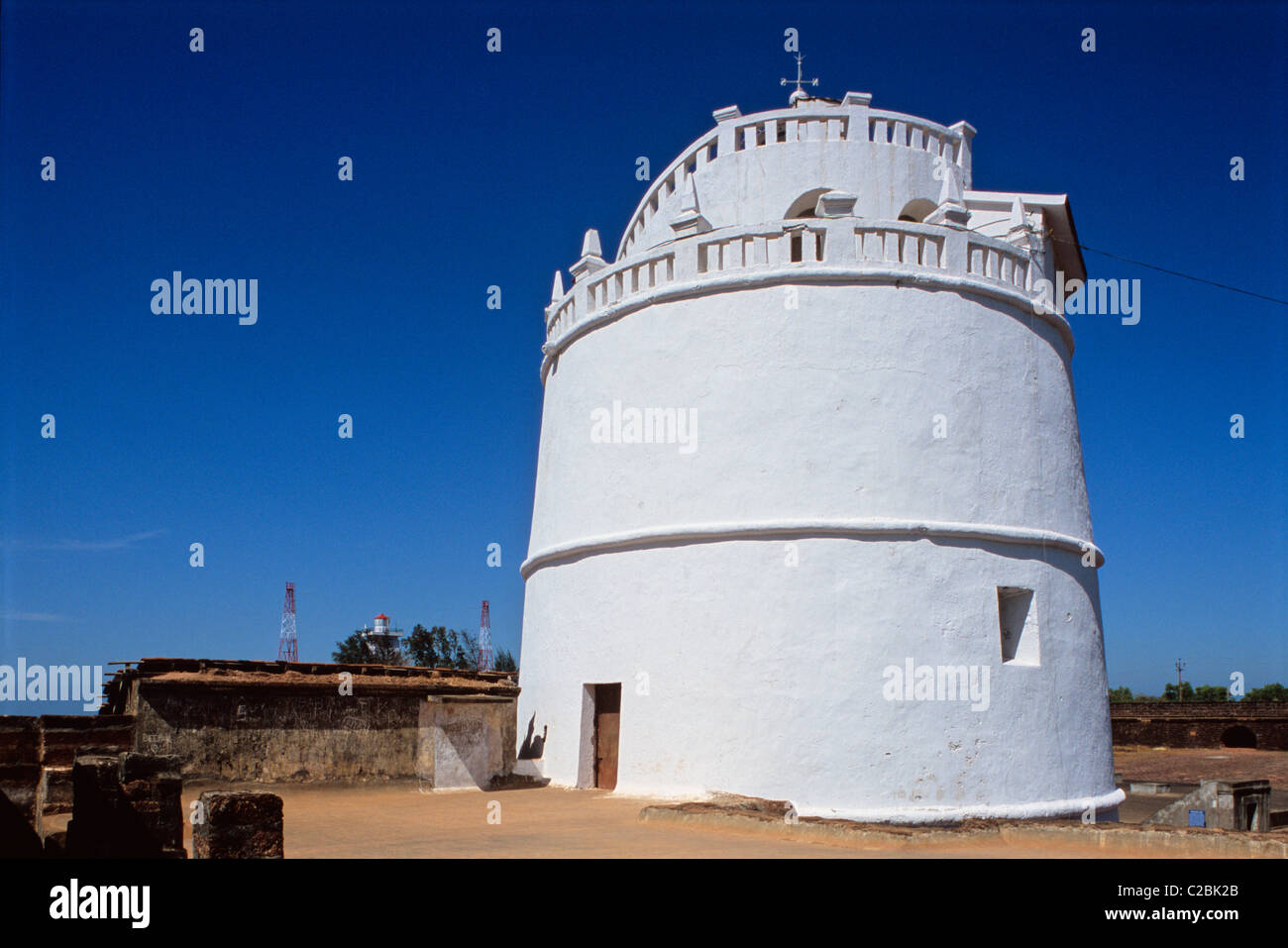 Aguda lighthouse Goa India Stock Photo - Alamy