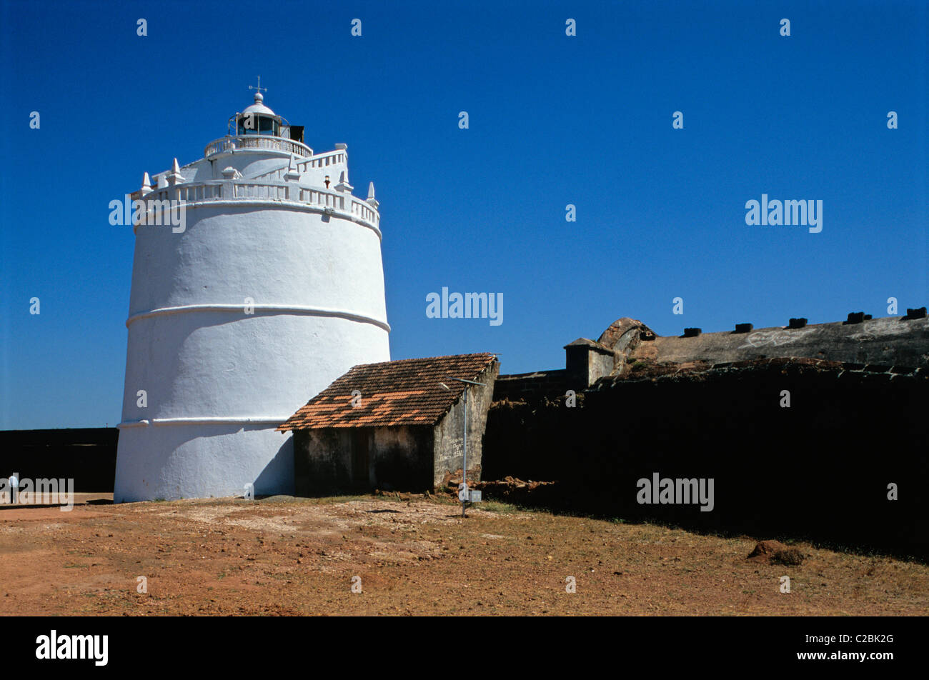 Aguda lighthouse Goa India Stock Photo - Alamy