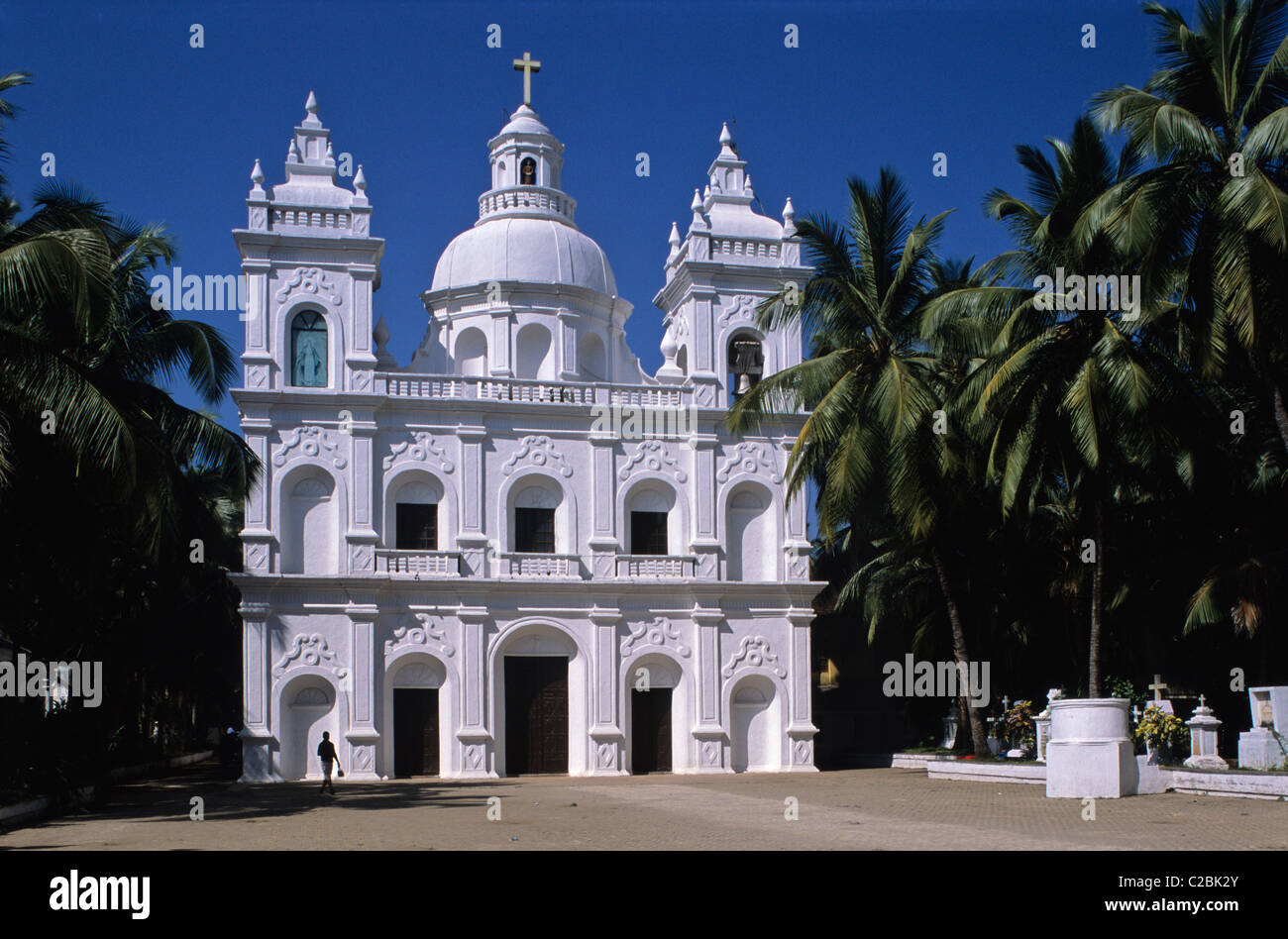 Calangute Church Goa India Stock Photo - Alamy