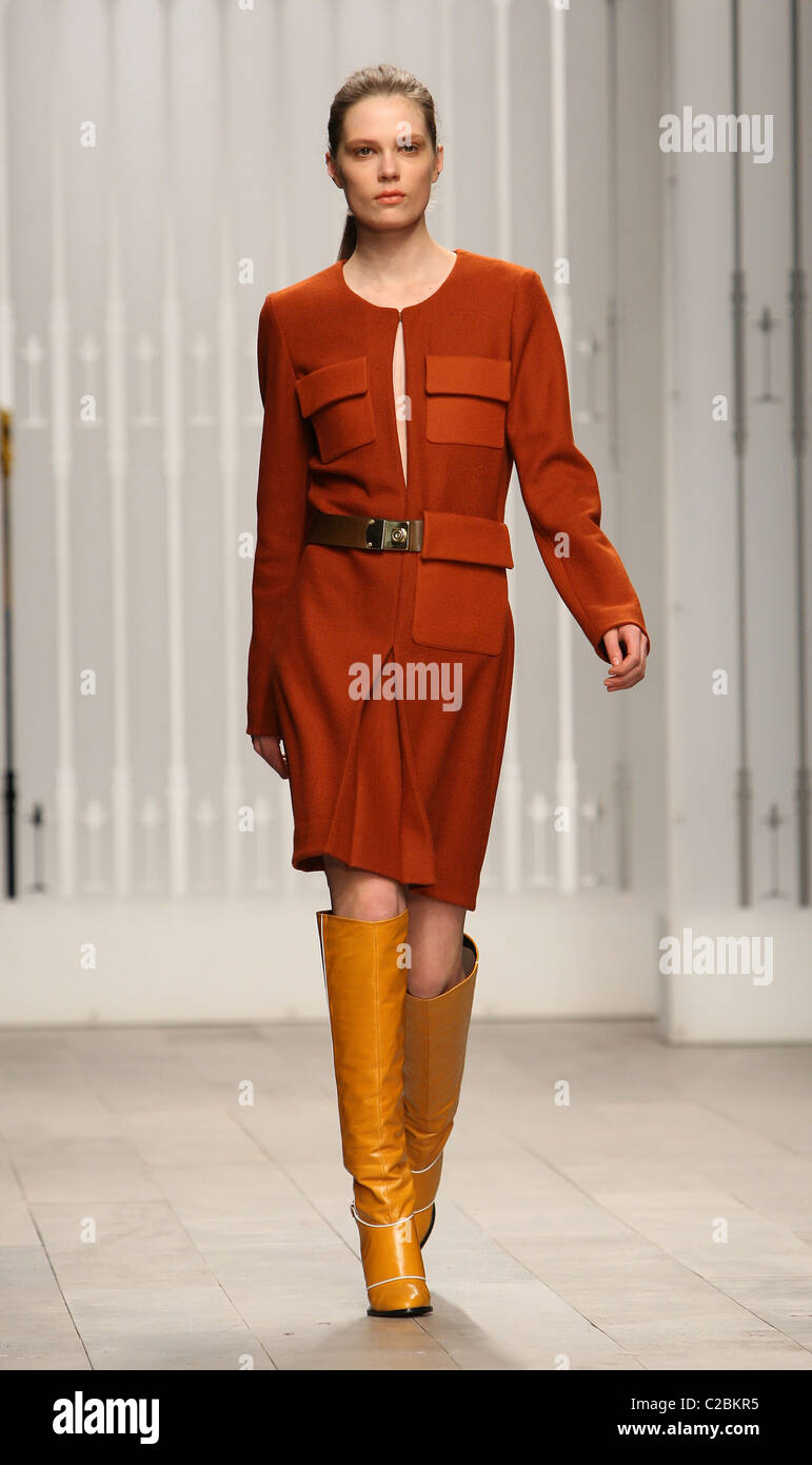 Jaeger London collection AW 2011/12 at London Fashion Week Stock Photo ...
