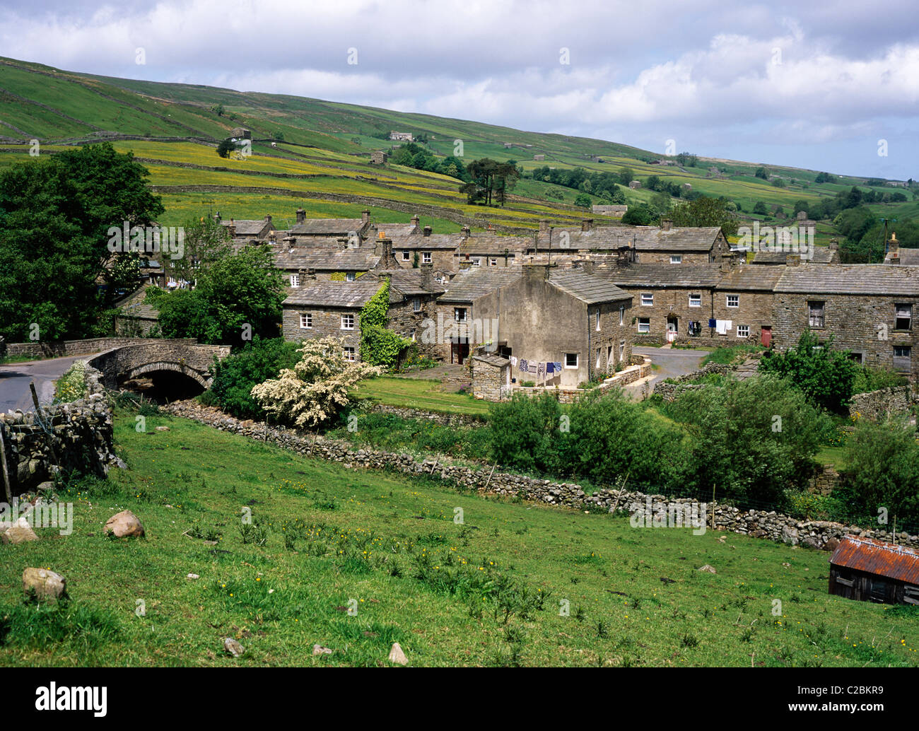 Swaledale Yorkshire England Stock Photo - Alamy