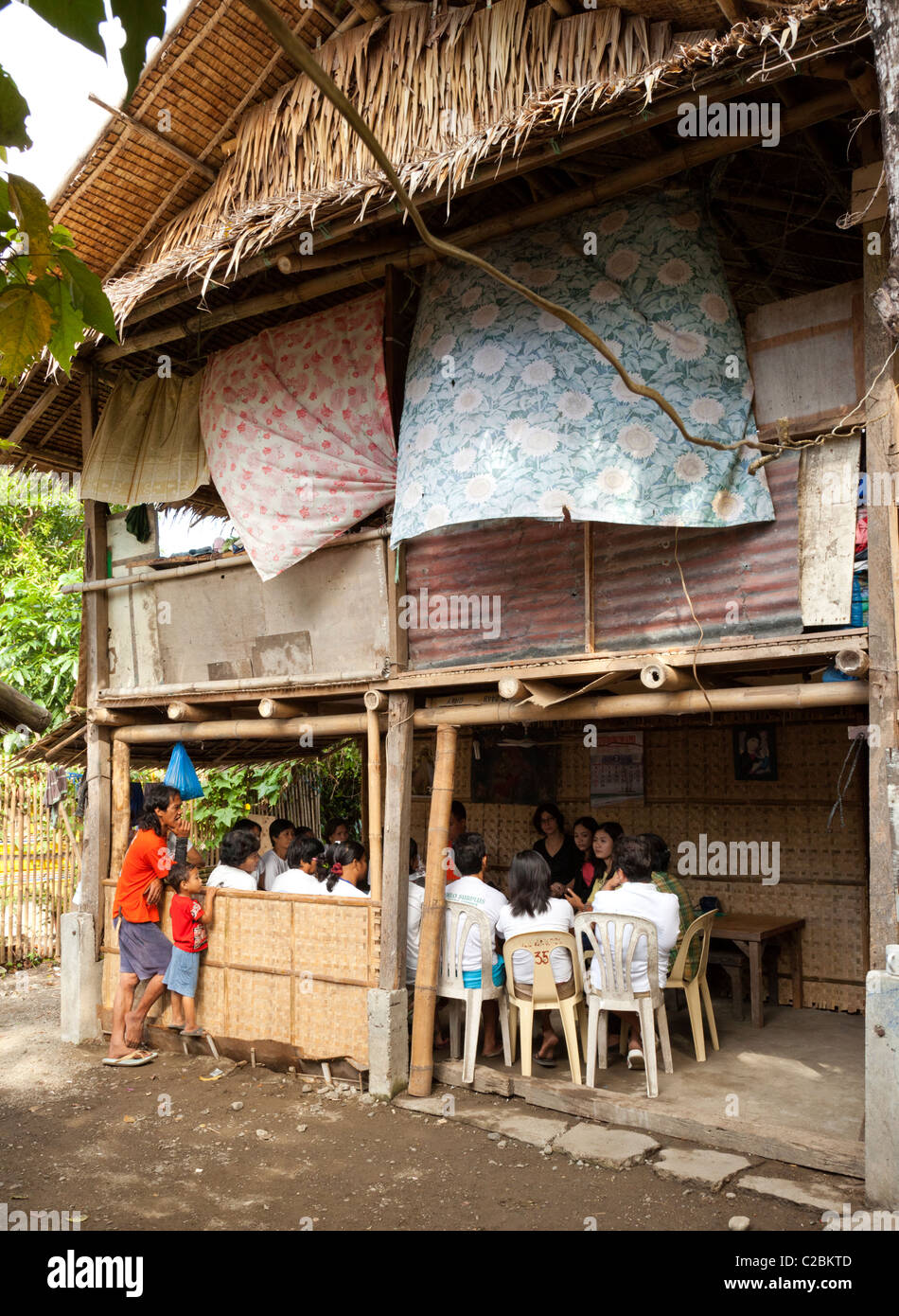 Women attending a microfinance group meeting in Iloilo the Philippines ...