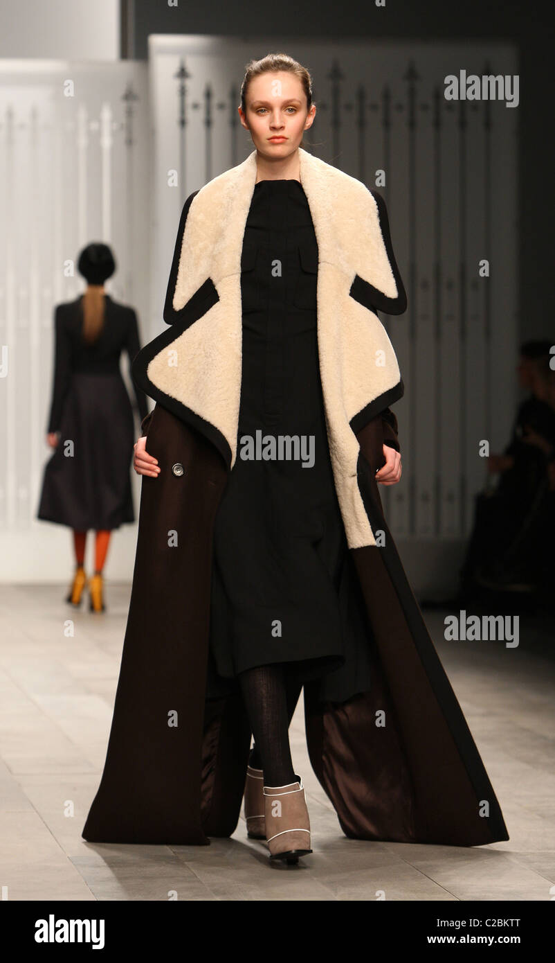 Jaeger London collection AW 2011/12 at London Fashion Week Stock Photo ...