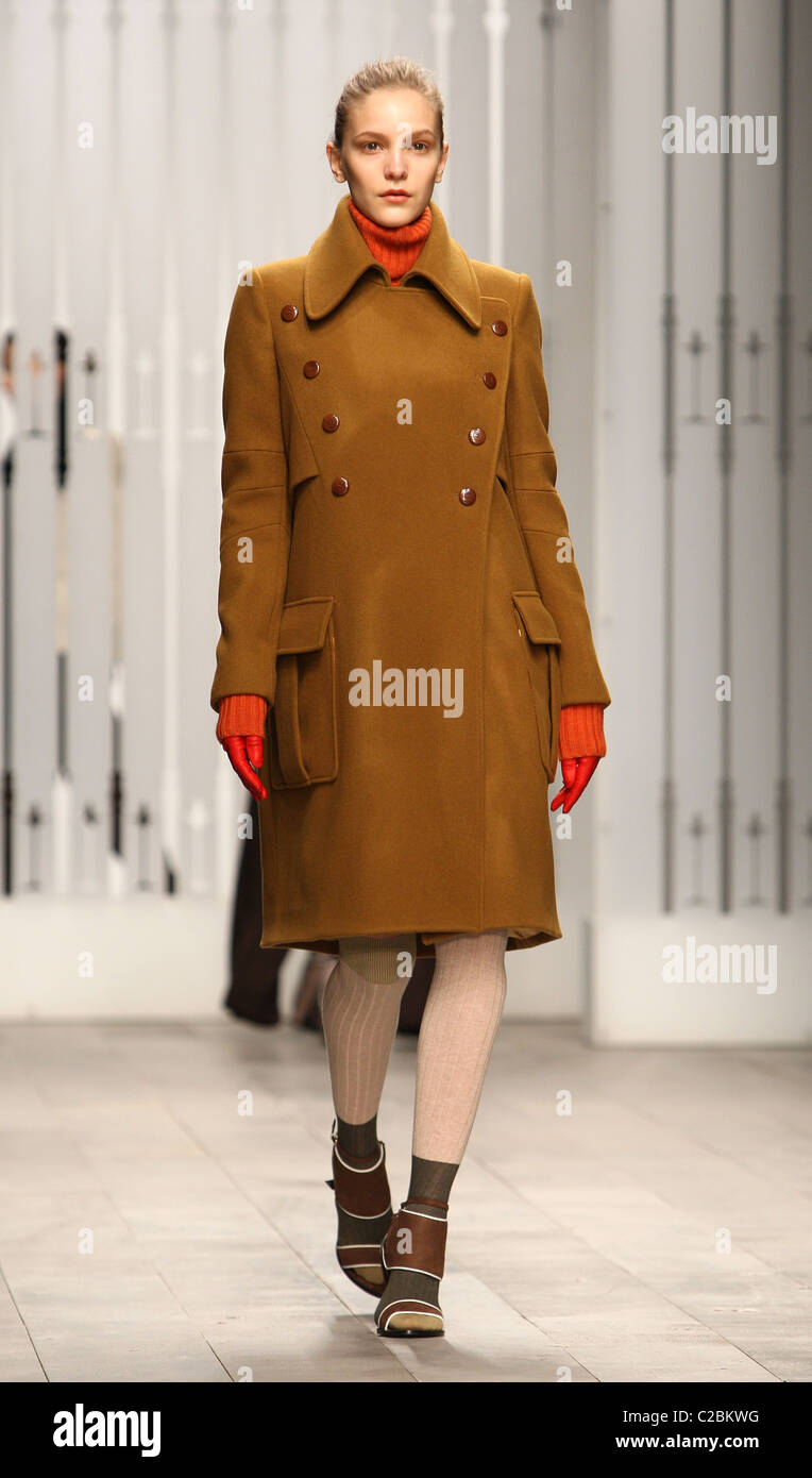 Jaeger London collection AW 2011/12 at London Fashion Week Stock Photo ...