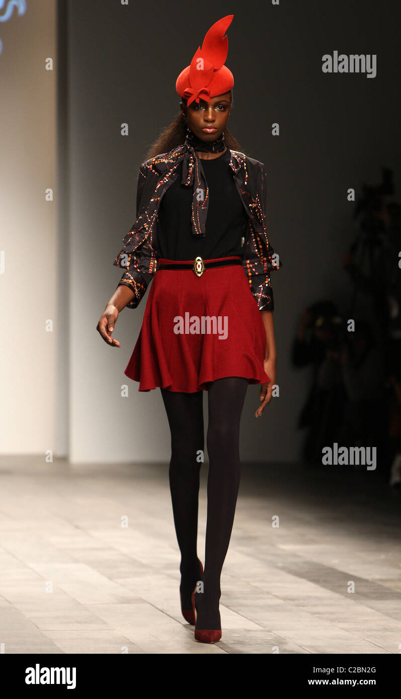 Issa London collection AW 2011/12 at London Fashion Week Stock Photo ...