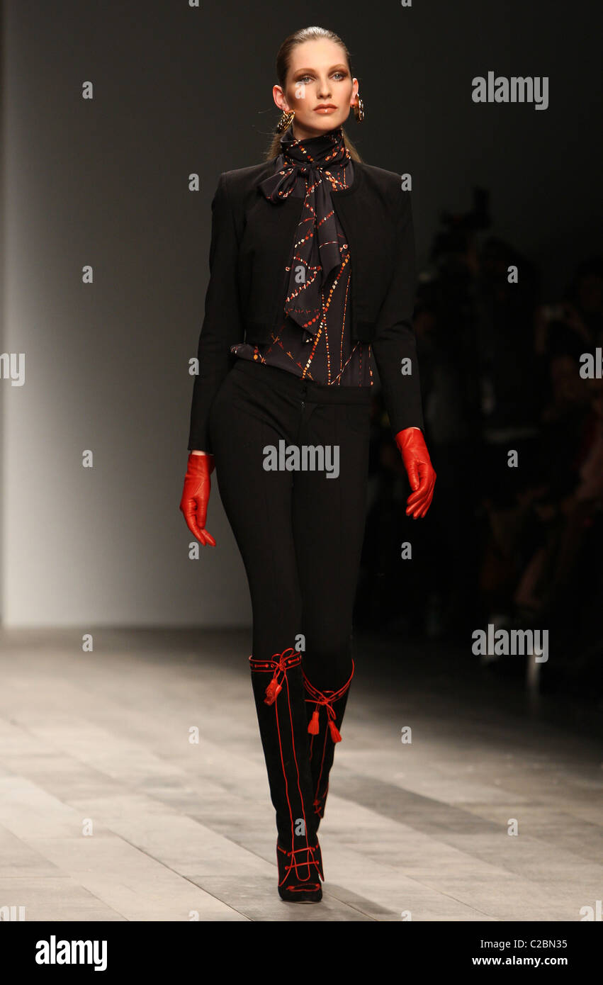 Issa London collection AW 2011/12 at London Fashion Week Stock Photo ...