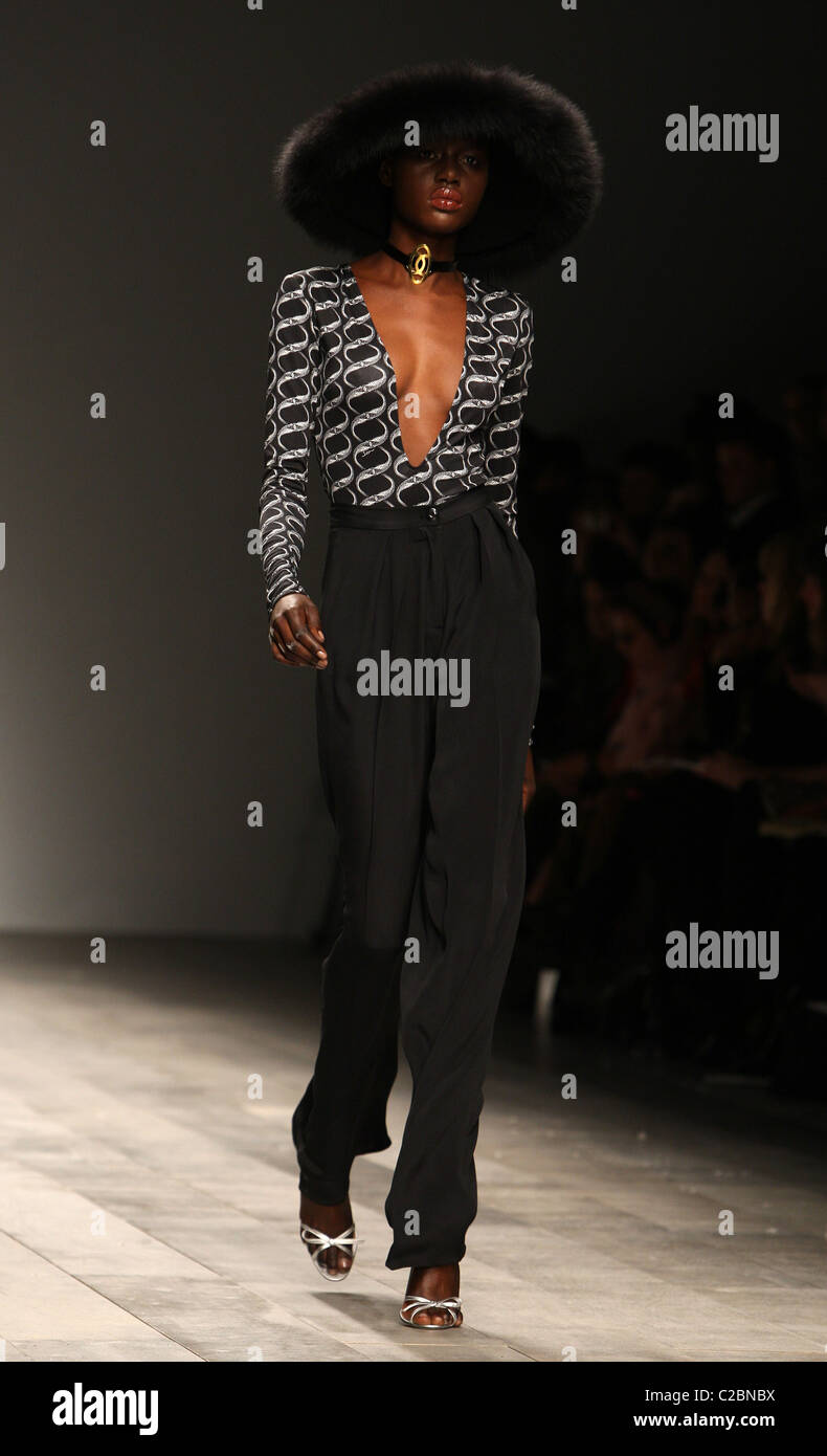 Issa London collection AW 2011/12 at London Fashion Week Stock Photo ...