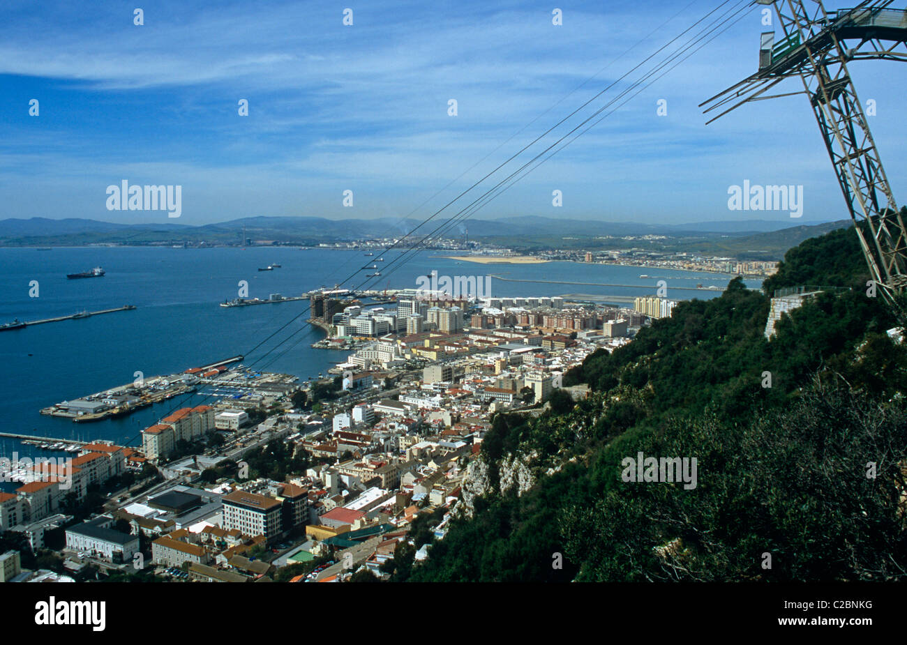 Gibraltar Town Gibraltar Stock Photo - Alamy