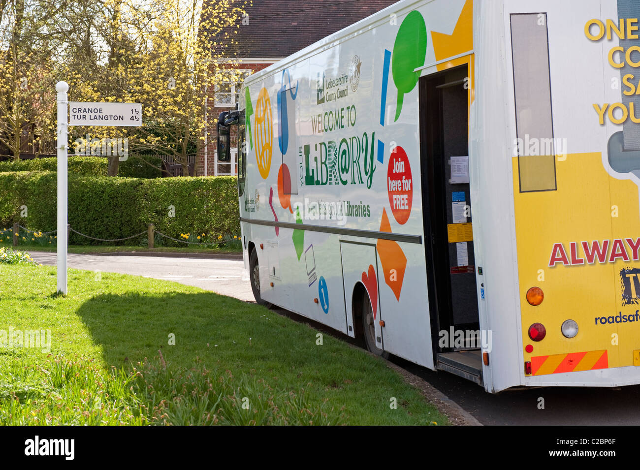 Leicestershire County Mobile Library Services Lorry Stock Photo - Alamy