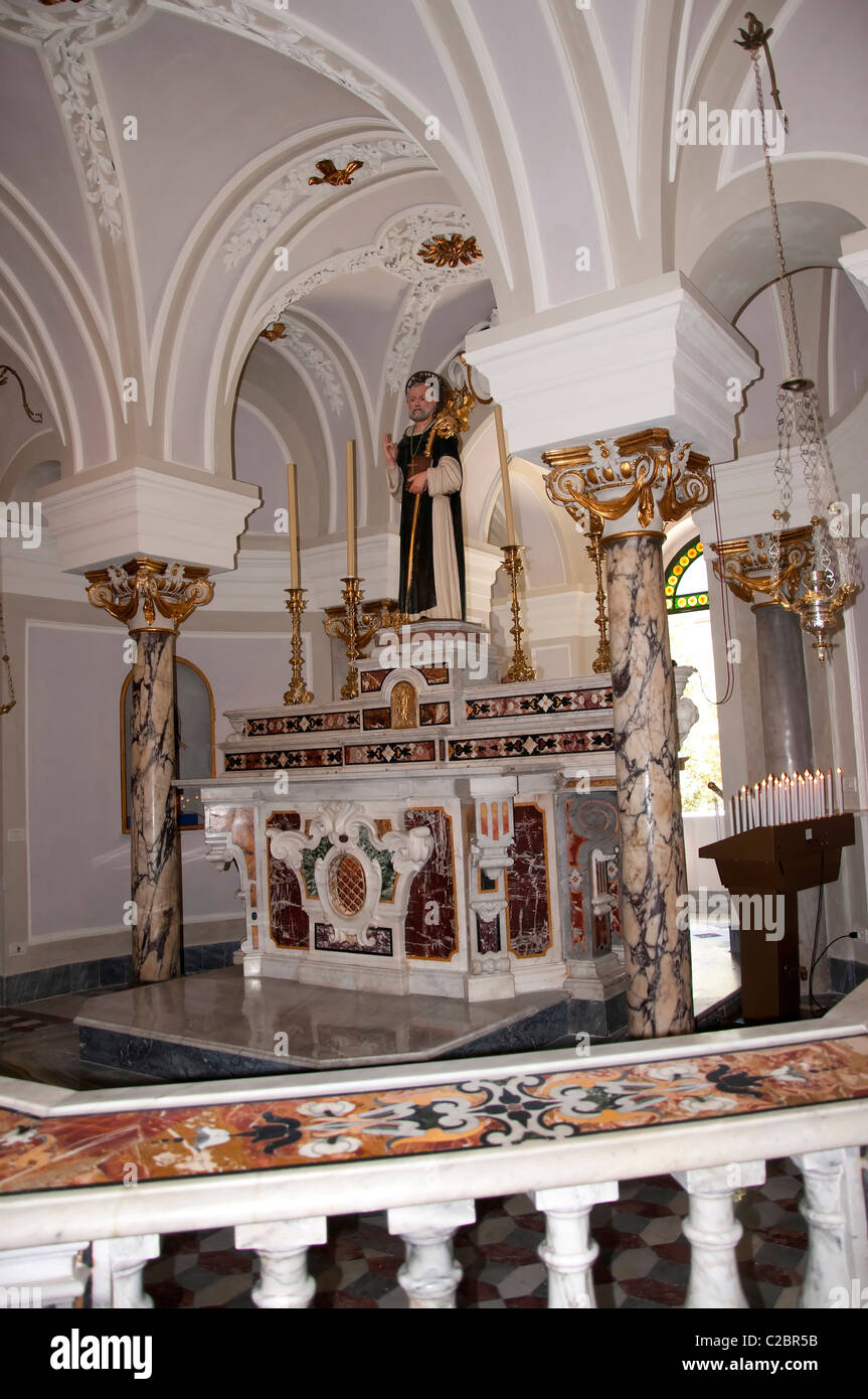 Church Crypt in Sorrento in the Bay of Naples, Campania Italy Stock ...