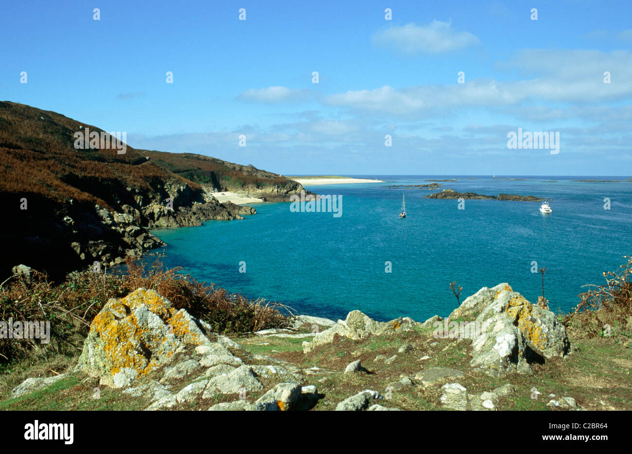 Shell Beach Herm Channel Islands Stock Photo - Alamy