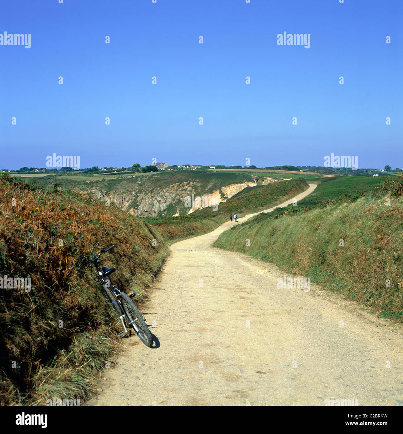 Road Sark Channel Islands Stock Photo - Alamy