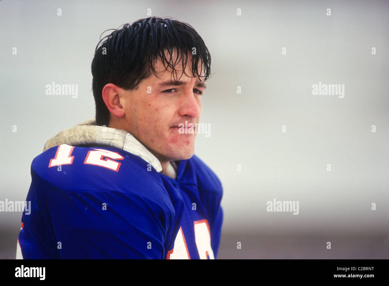 American football player on the bench Stock Photo - Alamy